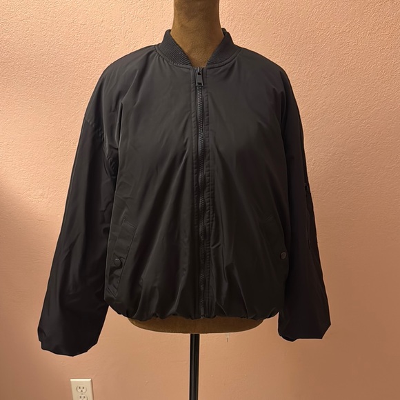 Steve Madden | Jackets & Coats | Steve Madden Black Bomber Jacket With ...